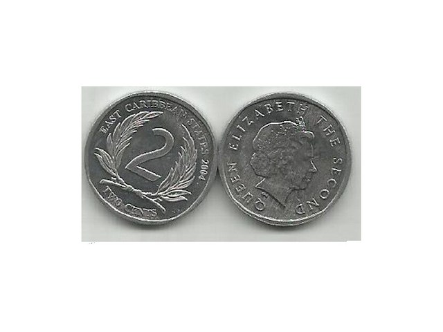 East Caribbean States 2 cents  2004.