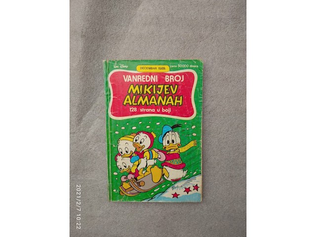 Mikijev almanah,decembar 1989