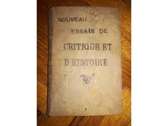 Nouveaux Essais De Critique Et D`histoire, Taine, 1901.