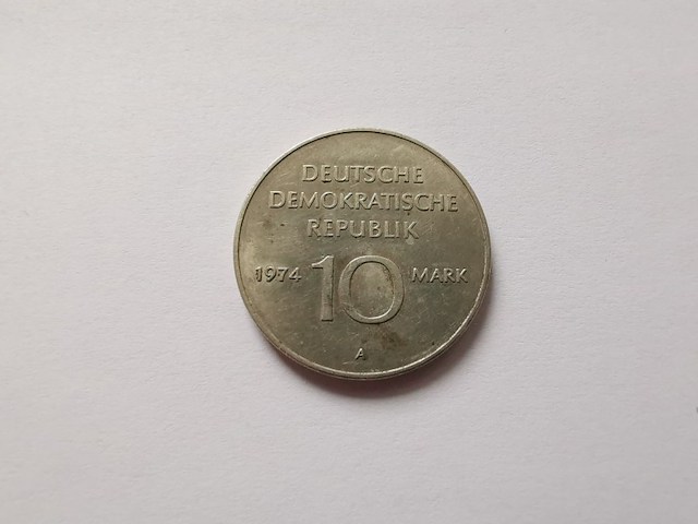 Nemacka DDR 10 maraka 1974 - 25.godina DDR-a