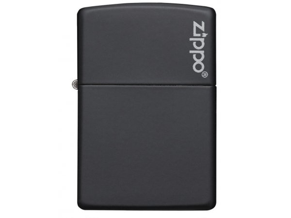 UPALJAČ ZIPPO BLACK MATTE ZIPPO LOGO