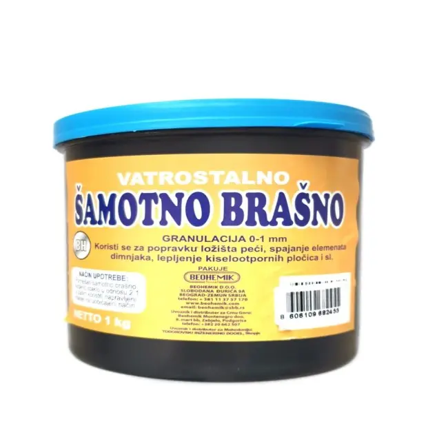 ŠAMOTNO BRAŠNO 1kg PVC KUTIJA