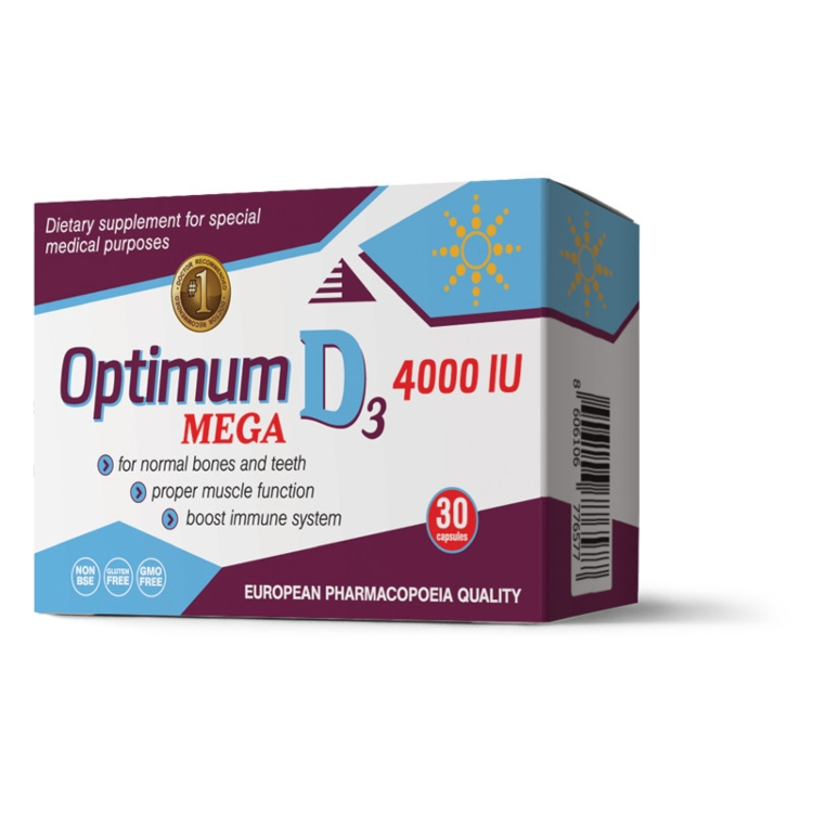 Optimum D3 Mega 4000IU 30 kapsula