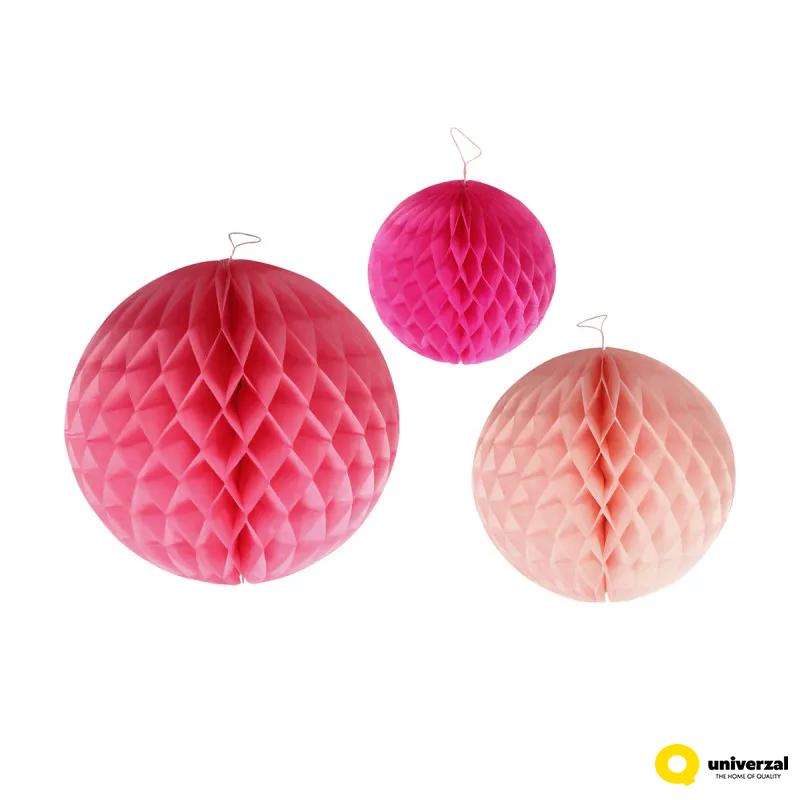 PARTY HONEYCOMB BALL 3/1 PINK UNL-1379