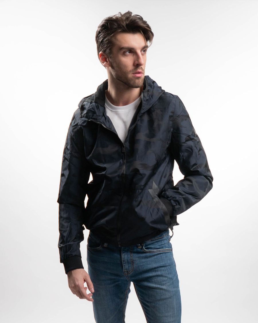 Muška prolećna jakna – Sportska i Casual – Invento Hood- Teget