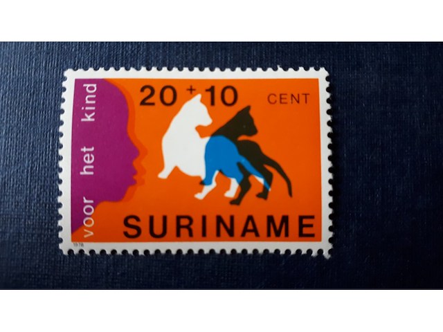 Surinam 1978. ** markica 1 iz bloka Mi Bl 22 Mačke