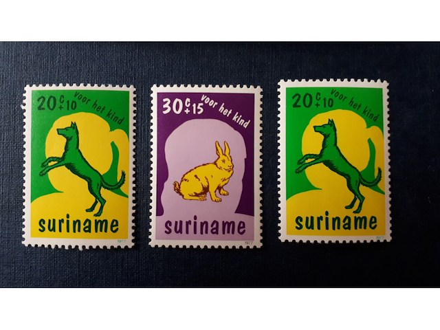 Surinam 1977. ** Markice iz Mi Bl 20 Kućni ljubimci