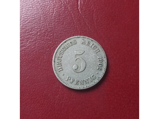 5 PFENNIG 1902 J