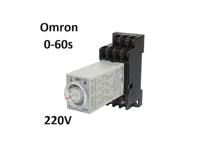 Vremenski rele - tajmer - 0-60 sek 220V - H3Y-4 - Omron