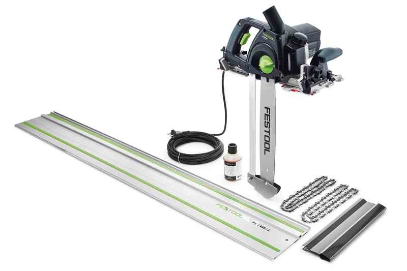 Festool mač testera sa lancem za izolacione materijale IS 330 EB, 1600W (575983) + firung šina FS 1400/2