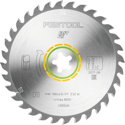 Festool univerzalna testera za CS 50, 190x2,6 FF W32