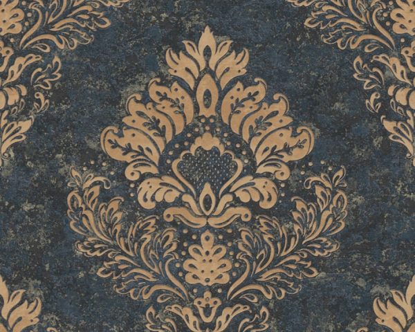 Livingwalls Wallpaper «Baroque, Beige, Blue, Brown» 379012