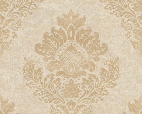 Livingwalls Wallpaper «Baroque, Beige, Brown» 379013