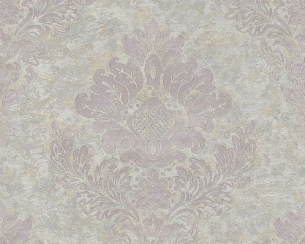 Livingwalls Wallpaper «Baroque, Beige, Grey» 379014