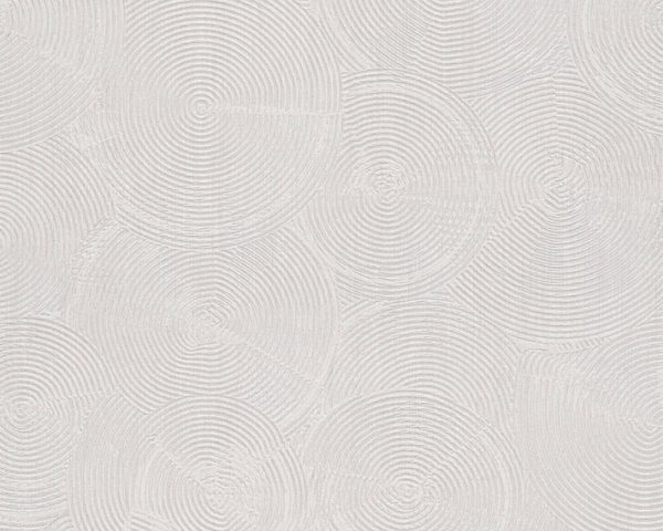 Livingwalls Wallpaper «Cottage, Grey, Metallic, White» 379001