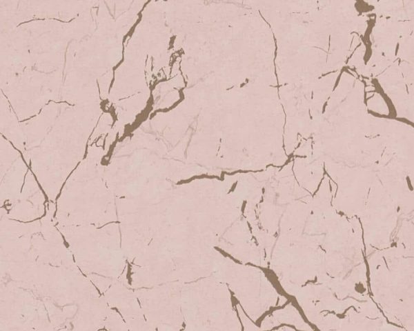 Livingwalls Wallpaper «Uni, Metallic, Pink» 378554