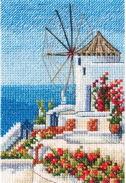 Štampani goblen ` Mills ` , 9cm x 13.5cm