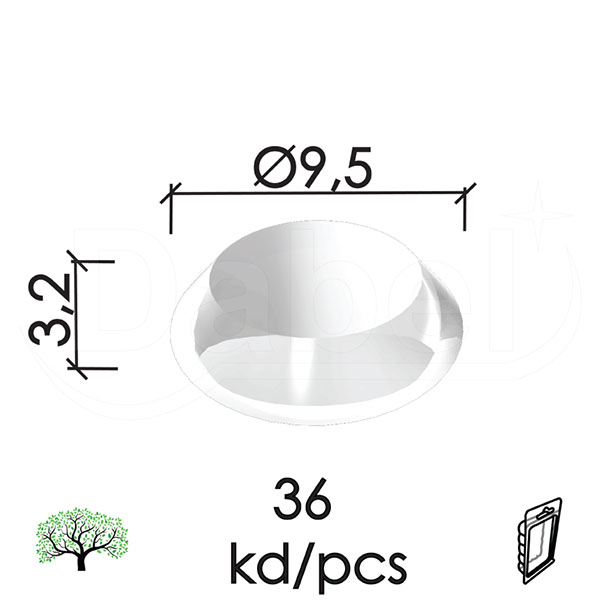 Odbojnik samol. za nameštaj UC Trans fi9,5×3,2mm (36kom)