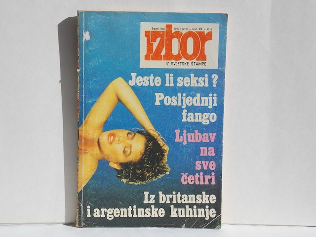 Izbor iz svetske štampe srpanj 1982.