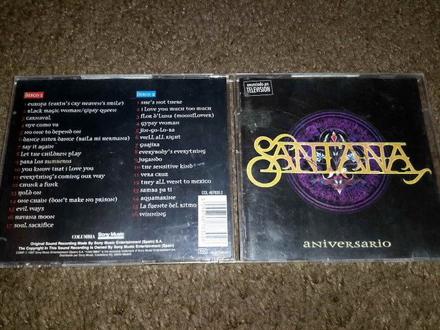 Santana - Aniversario 2CDa , ORIGINAL