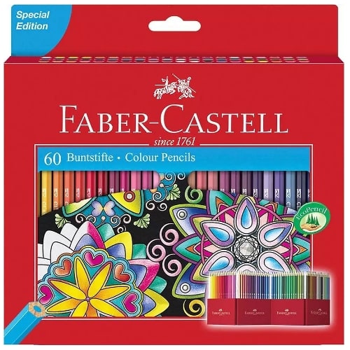 Bojice drvene 60kom Zamak Faber Castell 111260