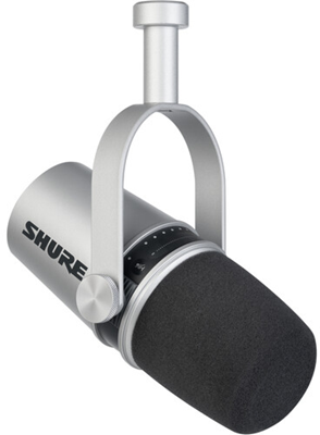 Shure MV7-S dinamički USB mikrofon srebrni
