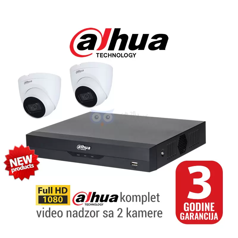 Dahua komplet video nadzor sa 2 FullHD kamere