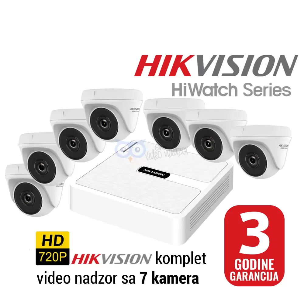HD Hikvision komplet video nadzor sa 7 kamera