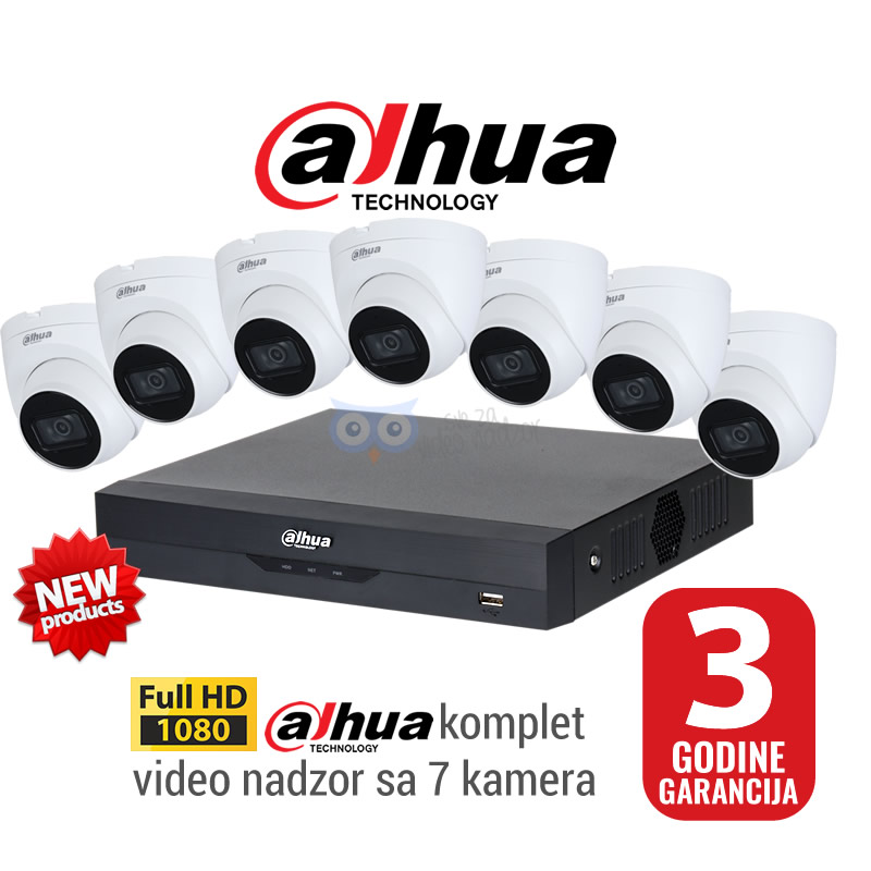 Dahua komplet video nadzor sa 7 FullHD kamera