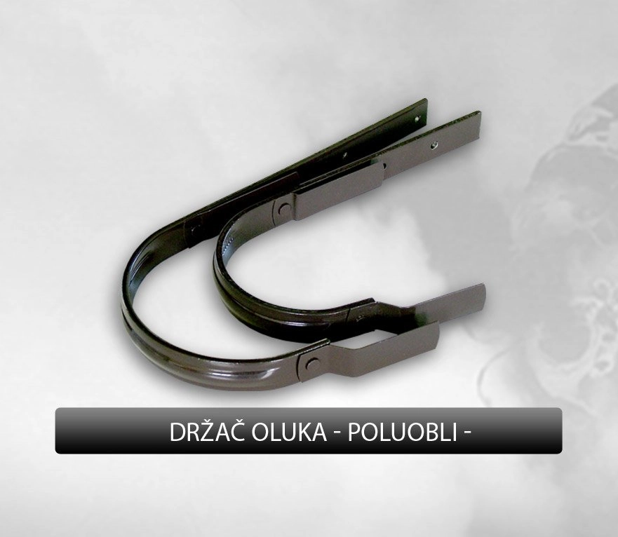 Poluobli držač oluka