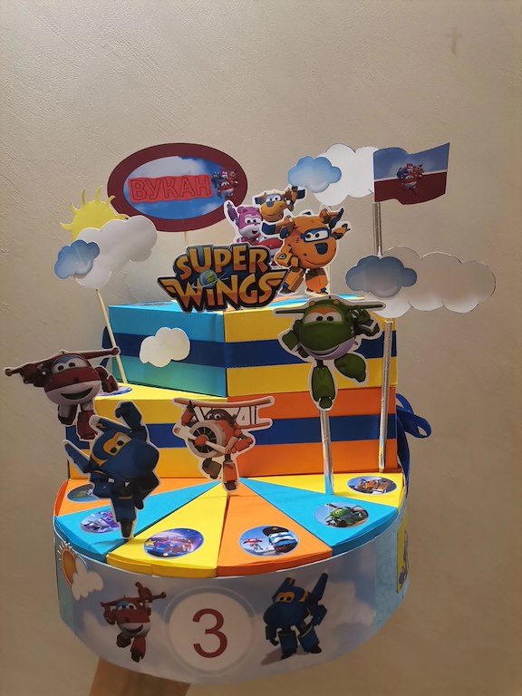 Kartonska torta Super krila, Super Wings