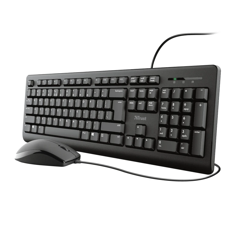 Trust Primo (23970) komplet tastatura US+optički miš crni