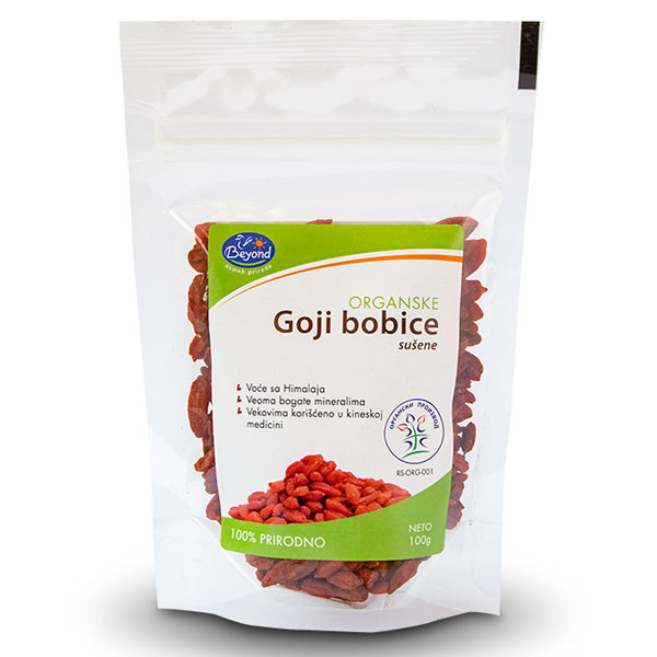 GOJI BOBICE
100g ORGANSKE