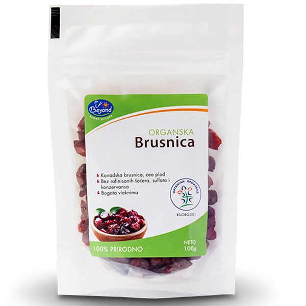 SUŠENA BRUSNICA
ORGANSKA 100g