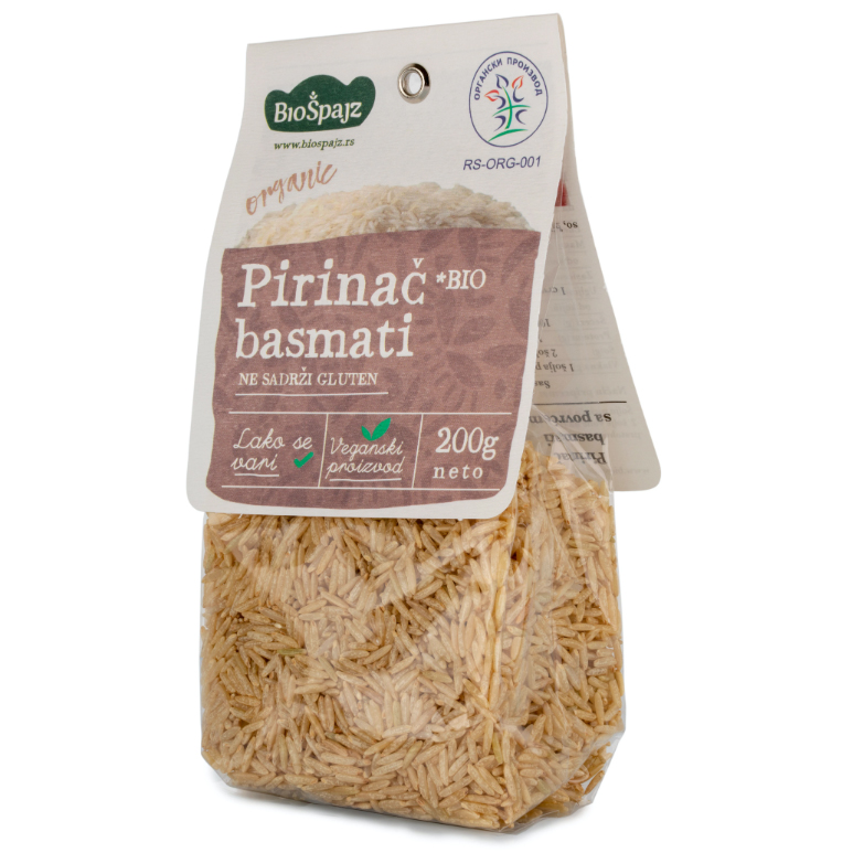BASMATI PIRINAČ
ORGANSKI 200g