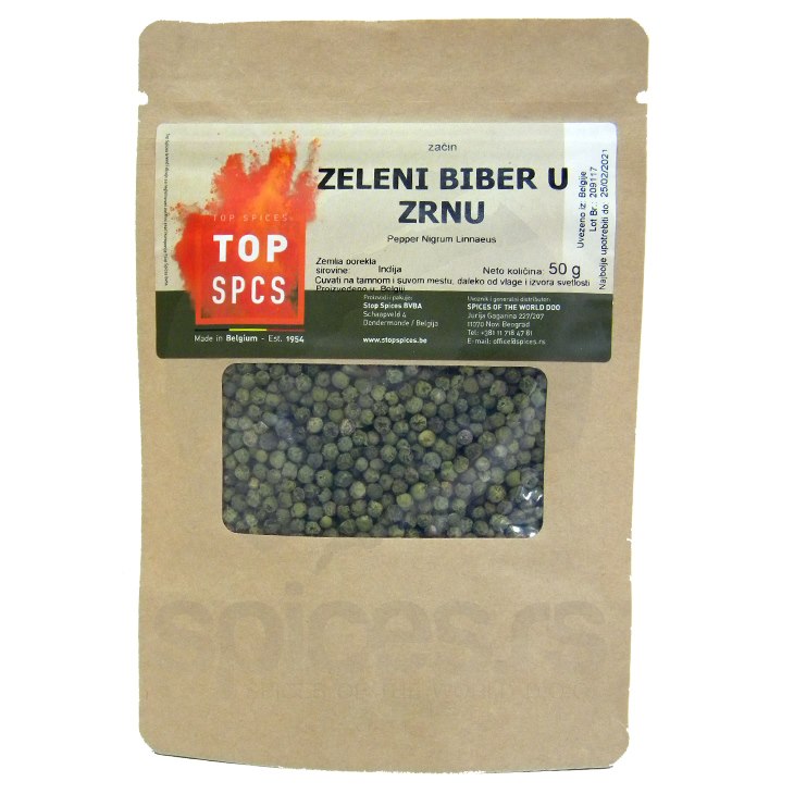 BIBER ZELENI
ZRNO 50g