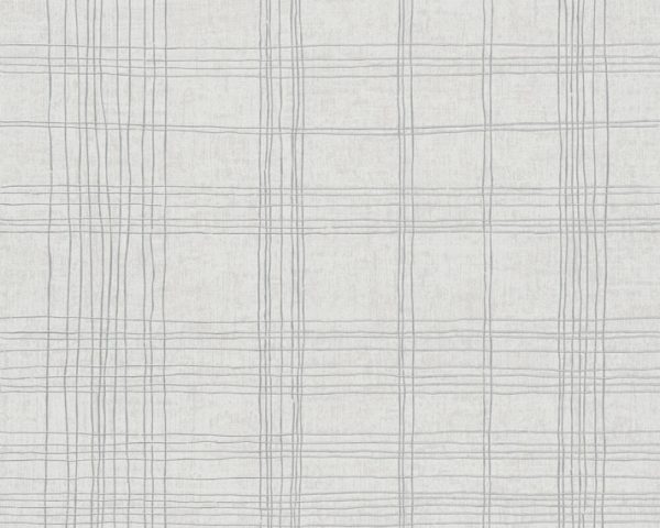 Livingwalls Wallpaper «Graphics, Grey, Metallic, White» 379191