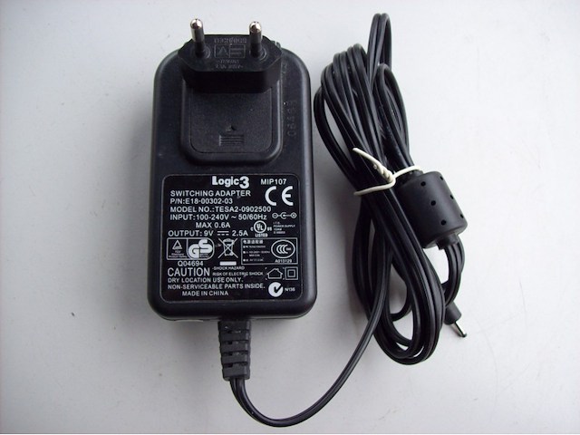 Logic 3 adapter 9 V - 2.5A(TESA2-0902500) orginal