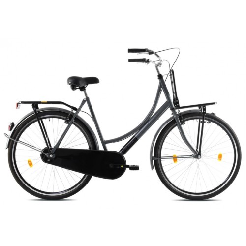 City bike Pelikaan transport 28" sivo