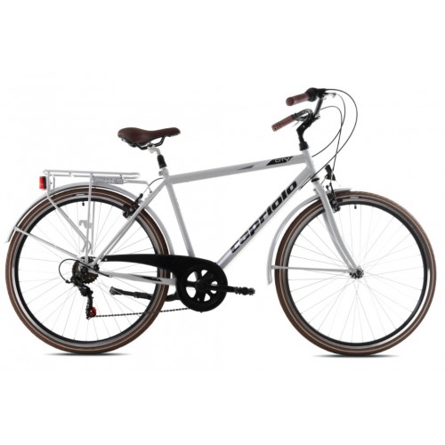 City bike Citysix man 28" sivo