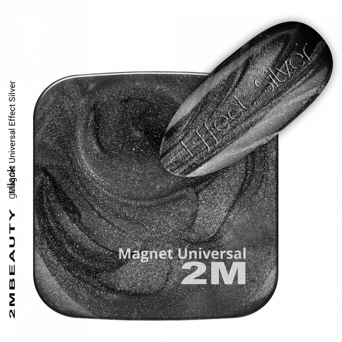 Magnet universal effect silver