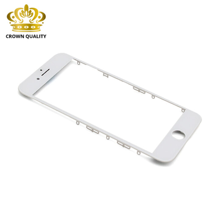 Staklo Touch Screen-A Za Iphone 7 + Frame (Crown Quality) White