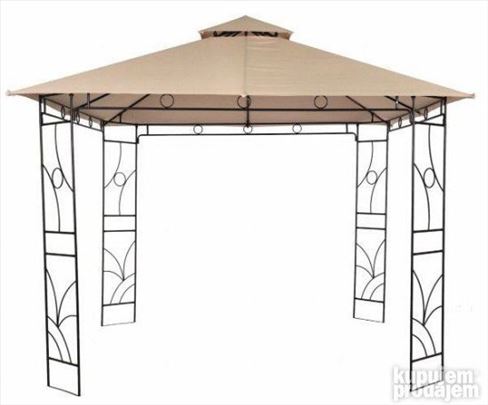 Metalna gazebo tenda Panama sa duplim krovom 3 x 3