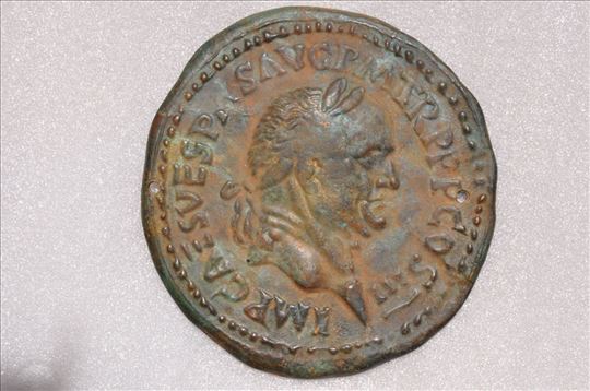 Rim, plaketa cara Vespazijana, bronza