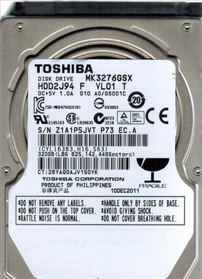HDD 2.5 320GB Toshiba SATA 9,5mm