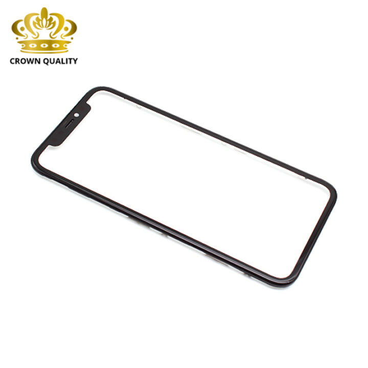 Staklo Touch Screen-A Za IPhone 11 + Frame + OCA Stiker (Crown Quality) Black