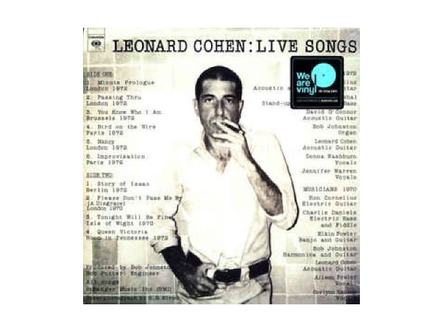 Leonard Cohen-Live Songs(cd)/1973,re 1996/