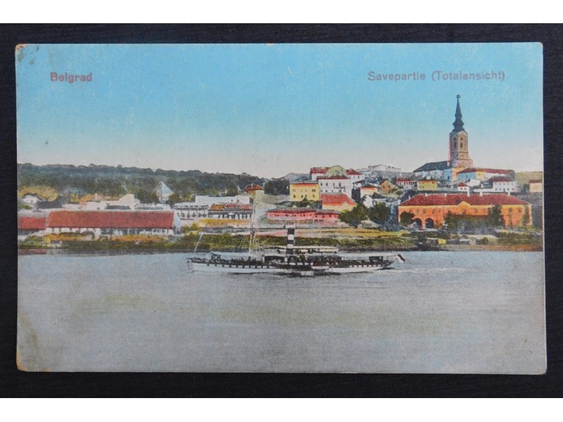 Beograd - Savepartie ( Totalansicht) ww1 - 1916 - redje