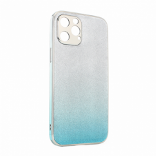 Futrola Glass Glitter za iPhone 12 Pro Max 6.7 plava