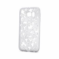 Futrola silikonska Flower pearl za Samsung G920 Galaxy S6 bela